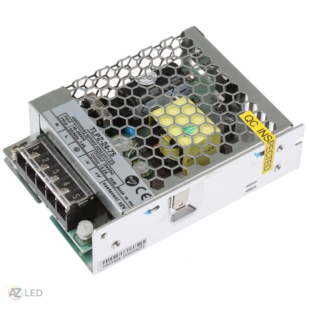 Trafo pro zapojení LED osvětlení 24V 75W vnitřní | az-led.cz