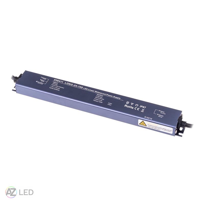 Trafo pro zapojení LED osvětlení 24V 100W LONG IP67 | az-led.cz